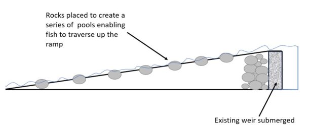 rock ramp - Don Catchment Rivers Trust